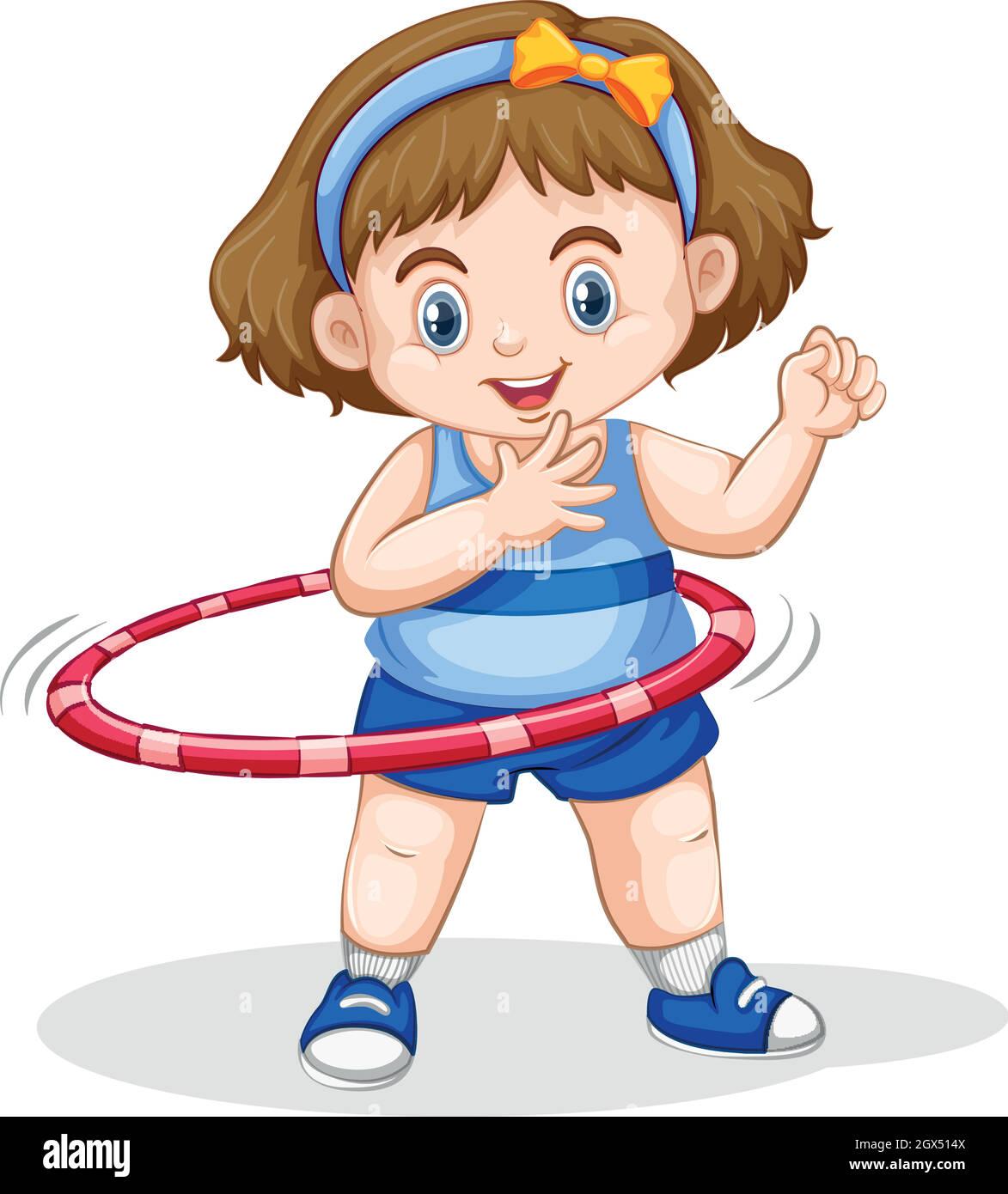 A girl playing hoola Hoop Stock Vector Image & Art - Alamy
