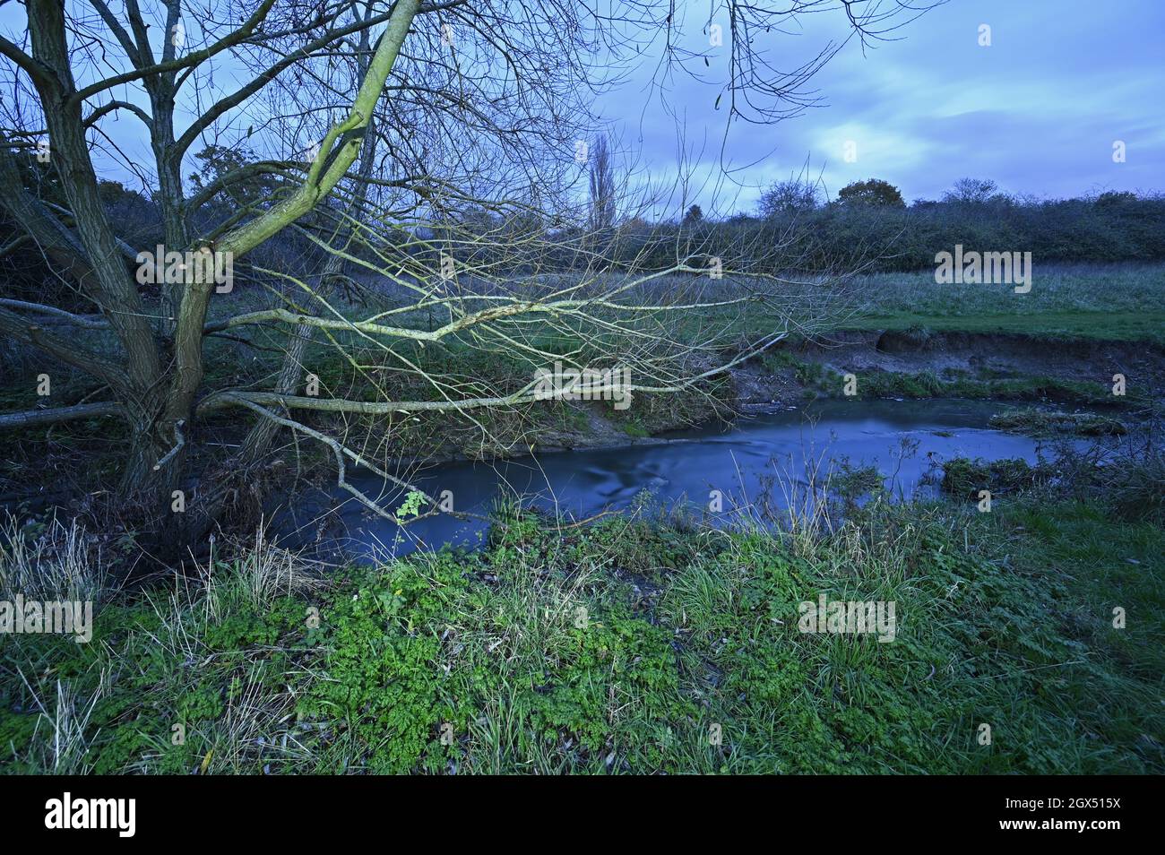 A stretch of the River Crouch between the bridge at London Road and the ...