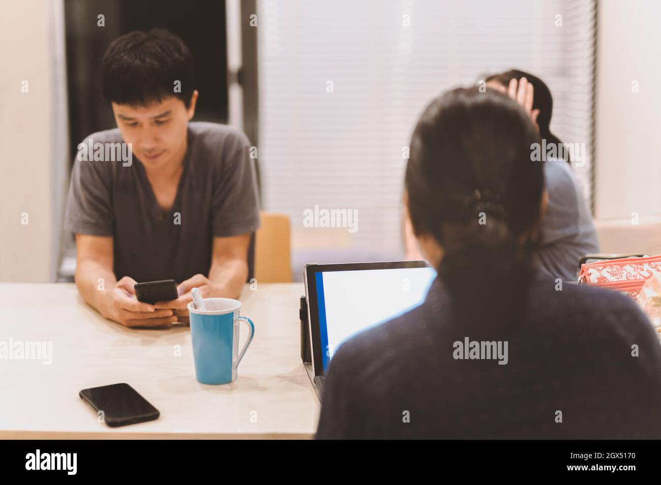 Group telework hi-res stock photography and images - Alamy