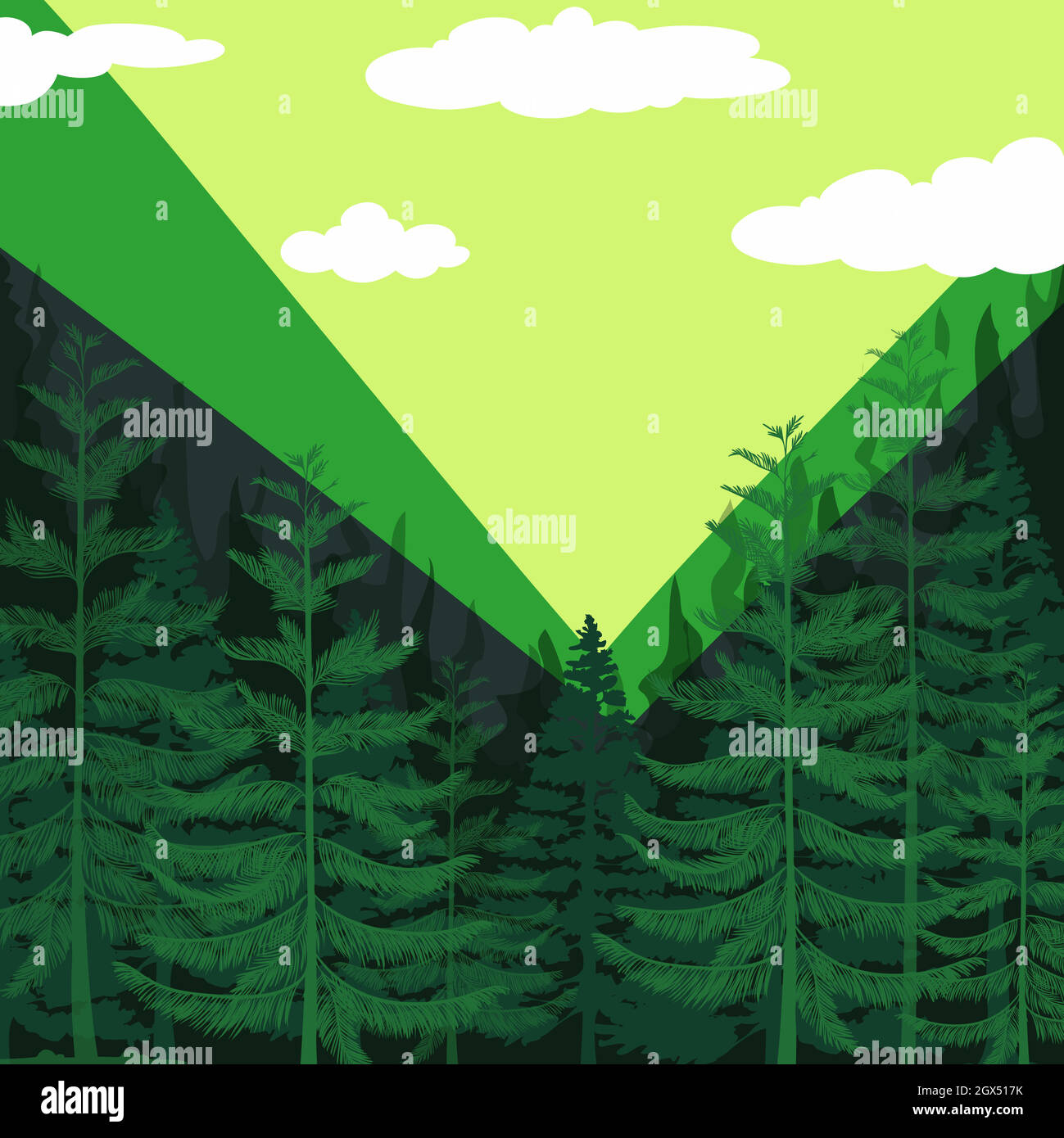 Forest green Stock Vector Images - Alamy