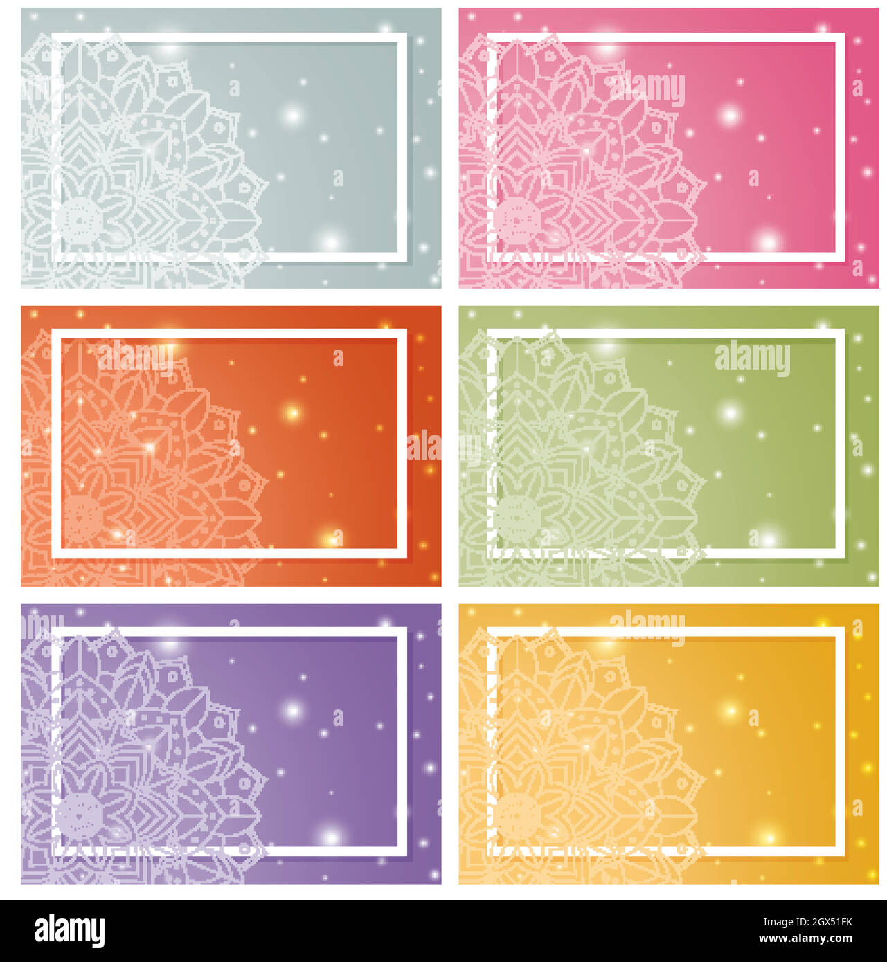 Mandala templates Cut Out Stock Images & Pictures - Alamy