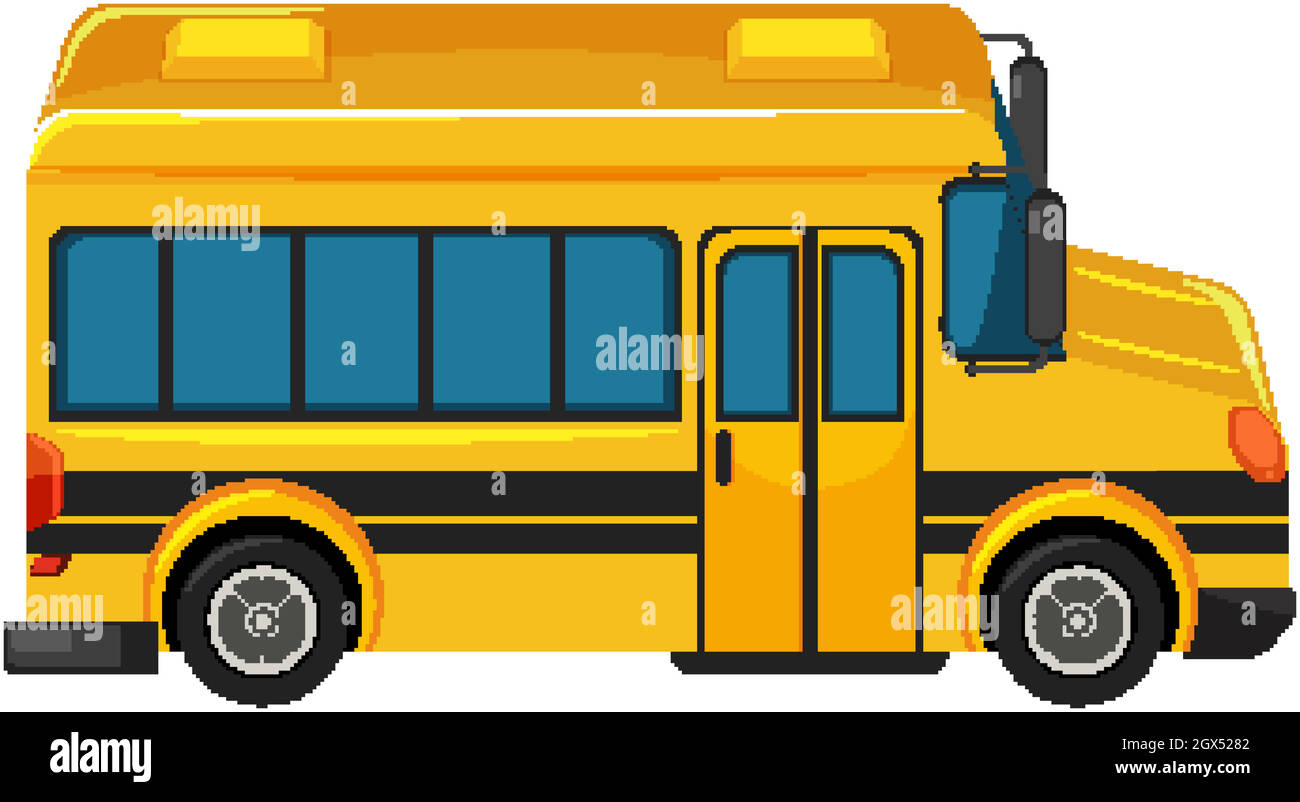 Illustration school bus on Stock Vector Images - Alamy