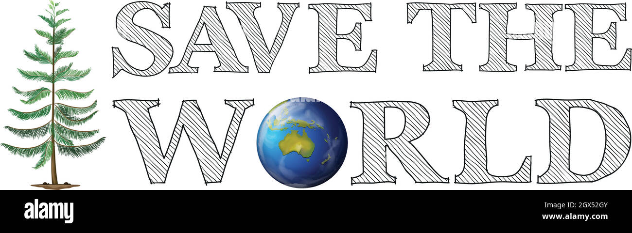Save the world icon Stock Vector Image & Art - Alamy