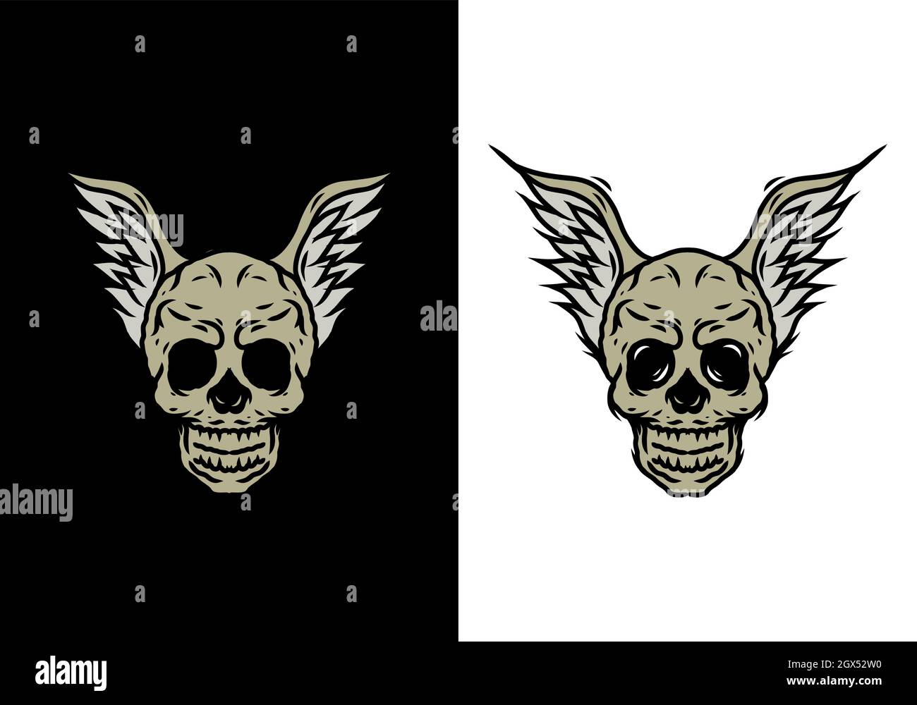 Winged head Stock Vector Images - Alamy