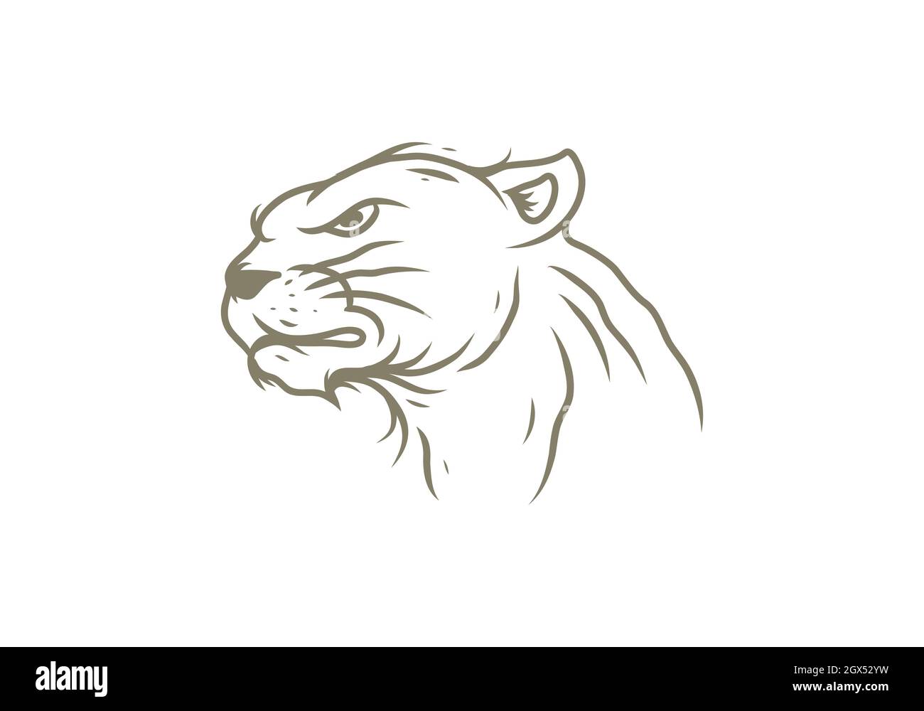 Black panther face hand Stock Vector Images - Alamy