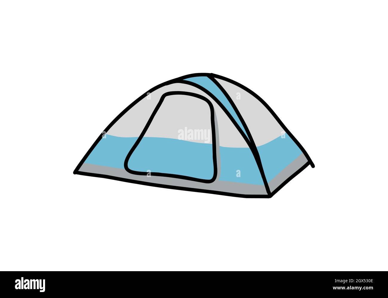 Camp tent vacation color Cut Out Stock Images & Pictures - Alamy