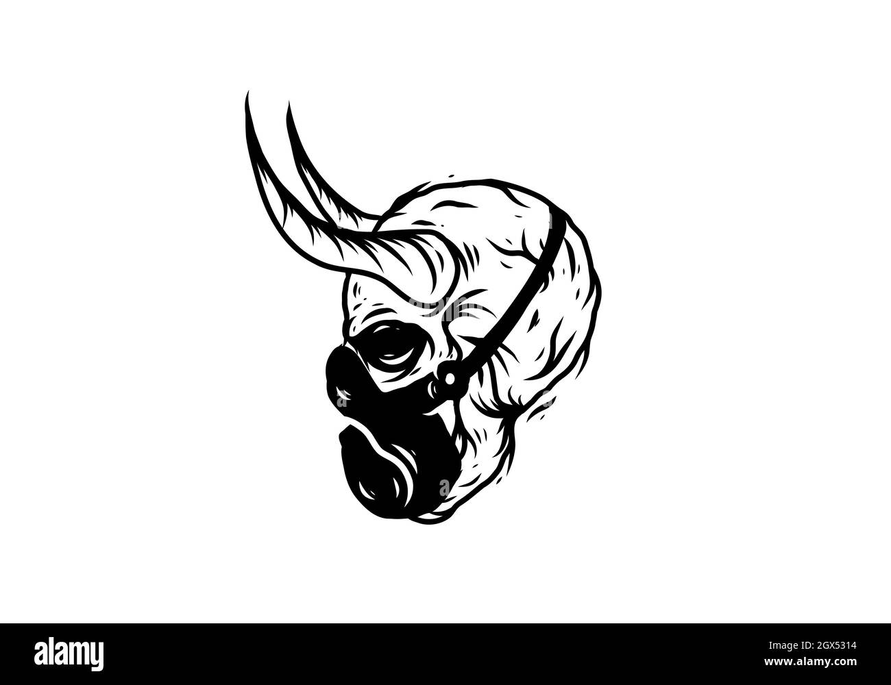 Horn mask Stock Vector Images - Alamy