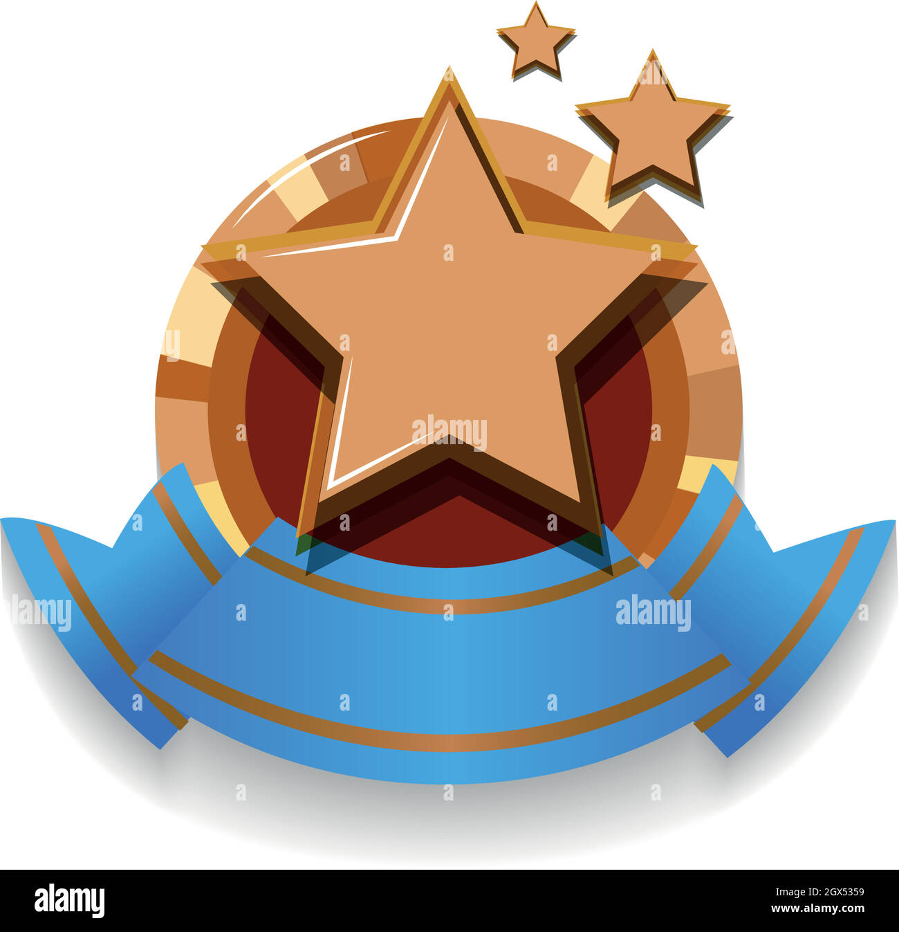 Logo design with stars and ribbon Stock Vector Image & Art - Alamy