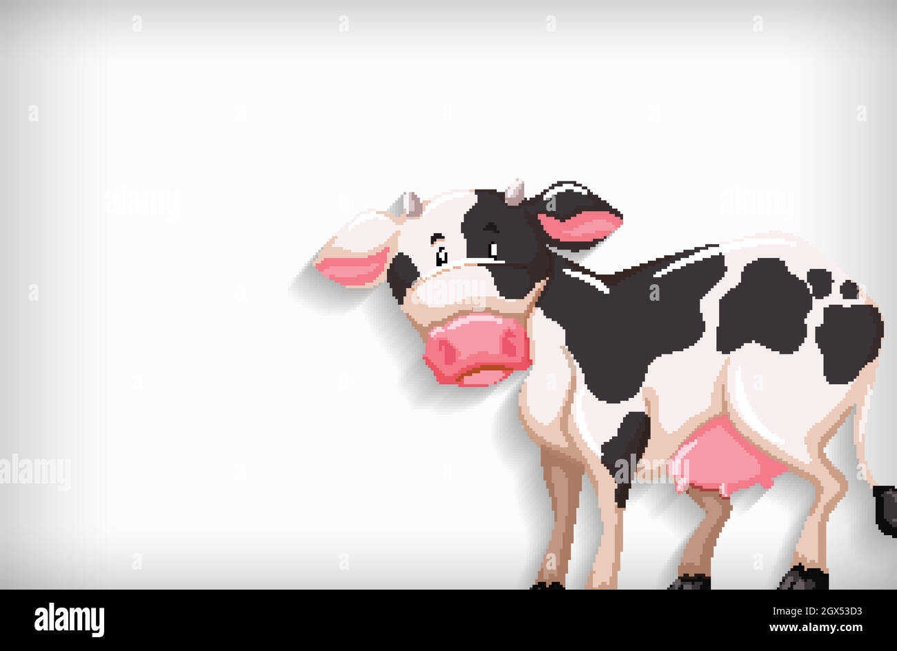 Coloured cow Stock Vector Images - Alamy