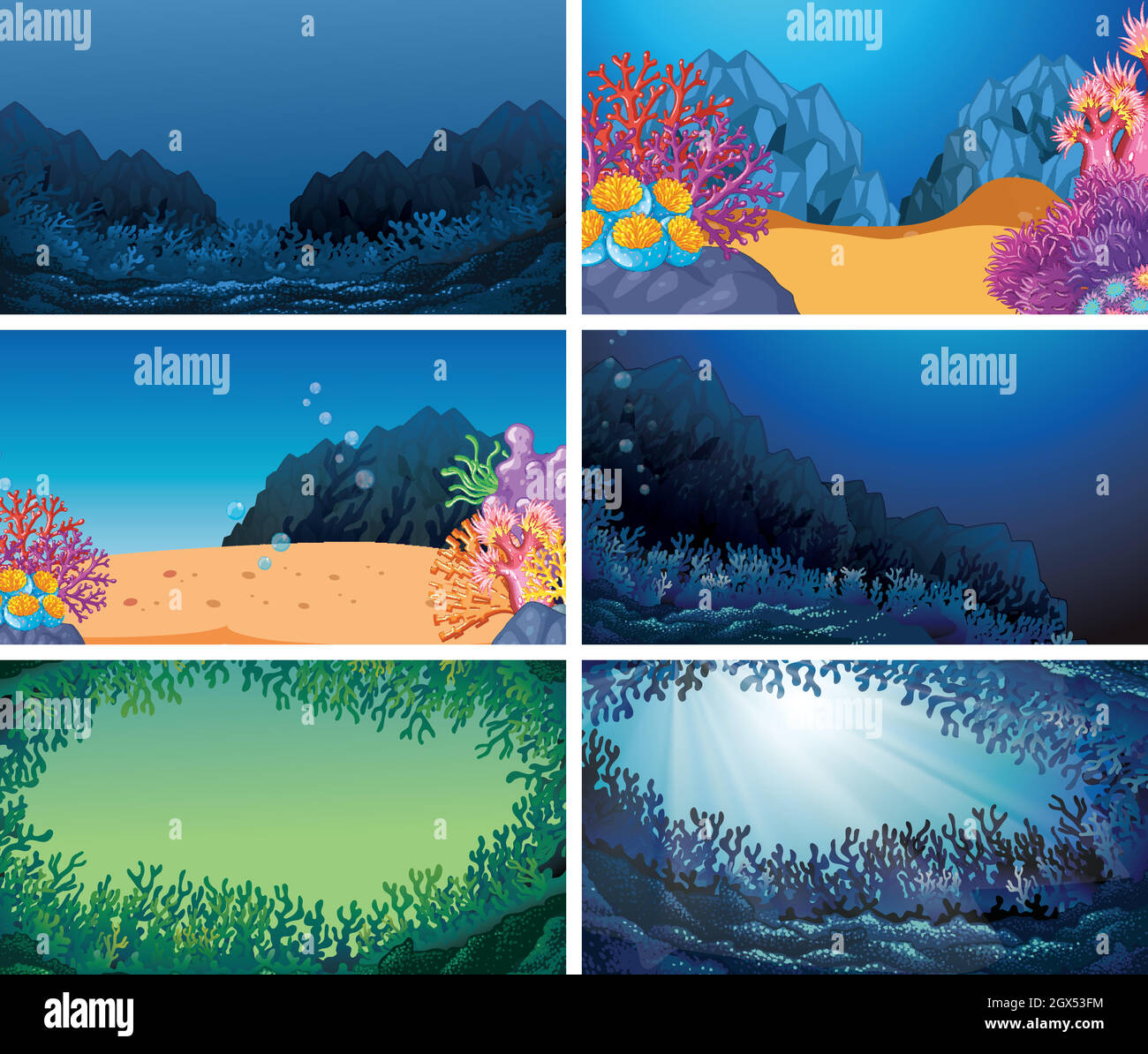 Set of scenes in nature setting Stock Vector Image & Art - Alamy