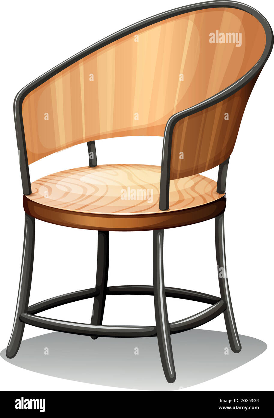 Metal chair back Stock Vector Images - Alamy