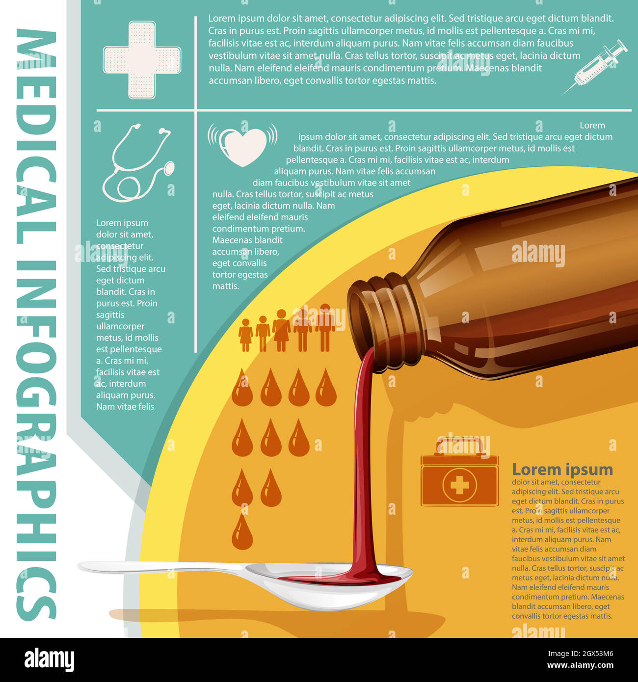 Poster of medical infographics Stock Vector Image & Art - Alamy