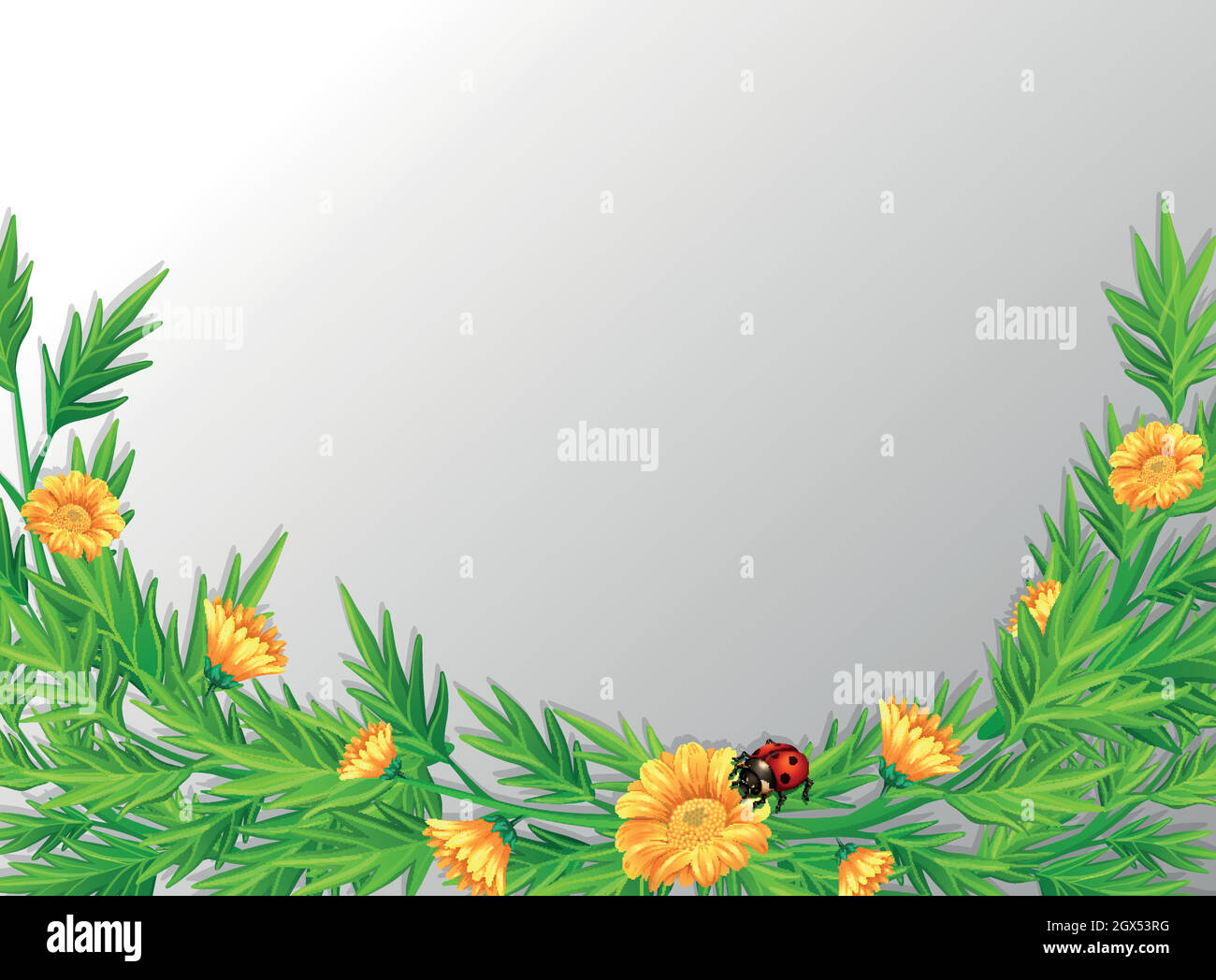 A green nature leaf border Stock Vector Image & Art - Alamy