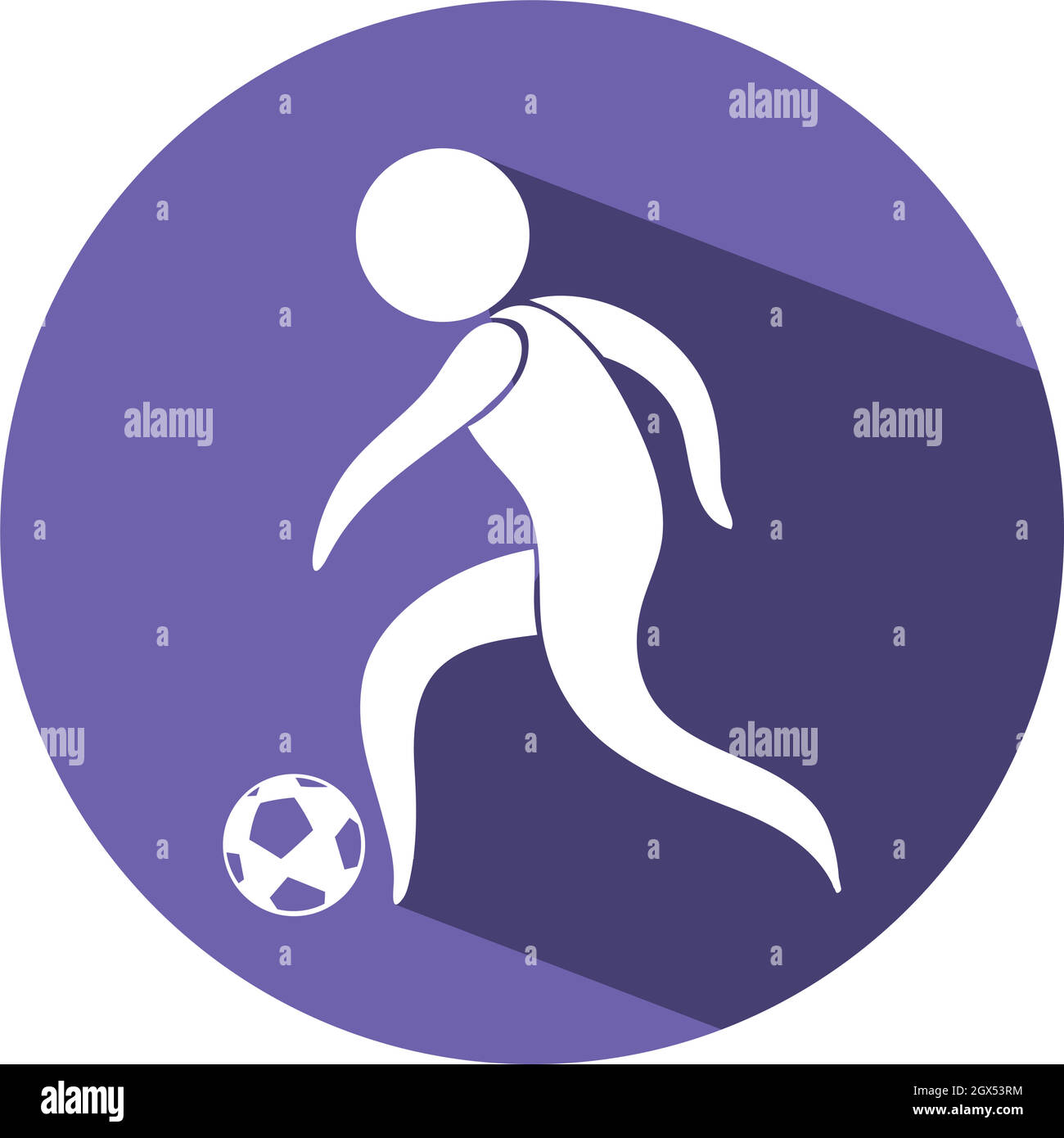Soccer player icon on Stock Vector Images - Alamy