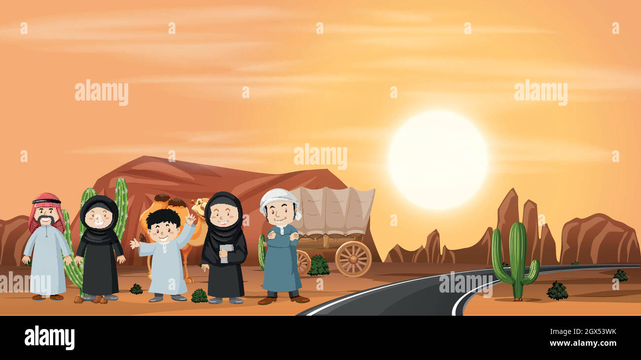 Set of desert landscape Stock Vector Image & Art - Alamy