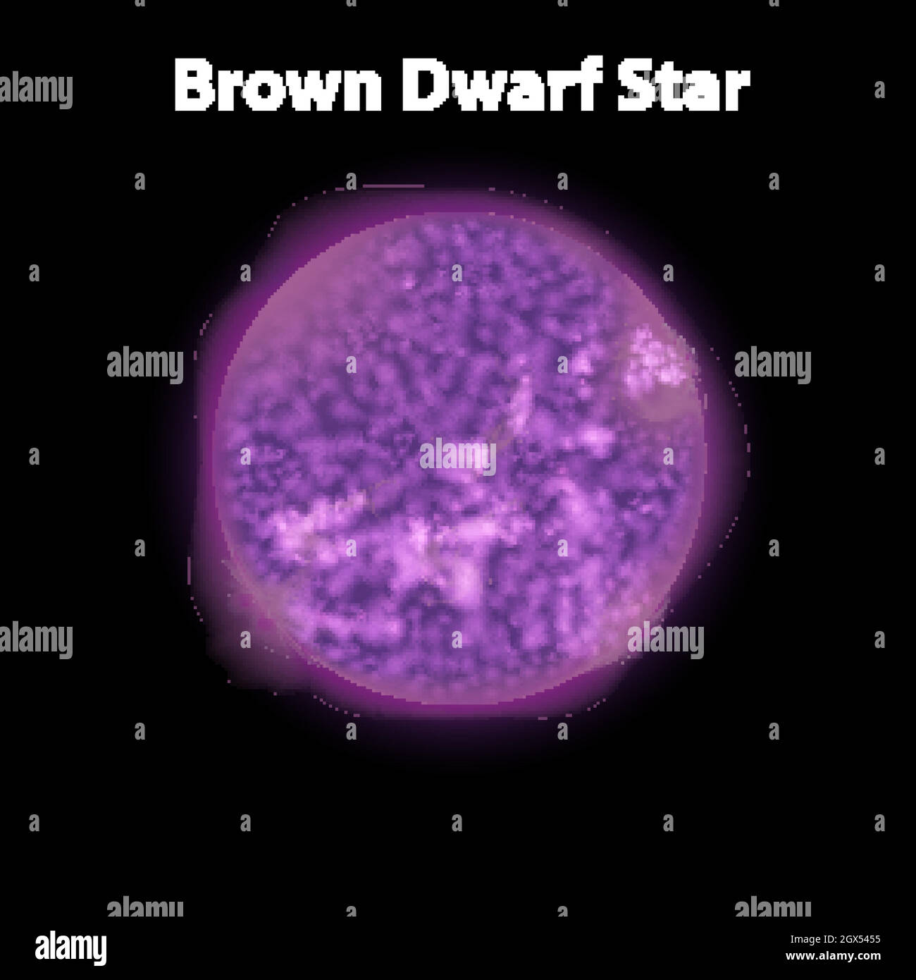 Brown dwarf star in dark space background Stock Vector Image & Art - Alamy