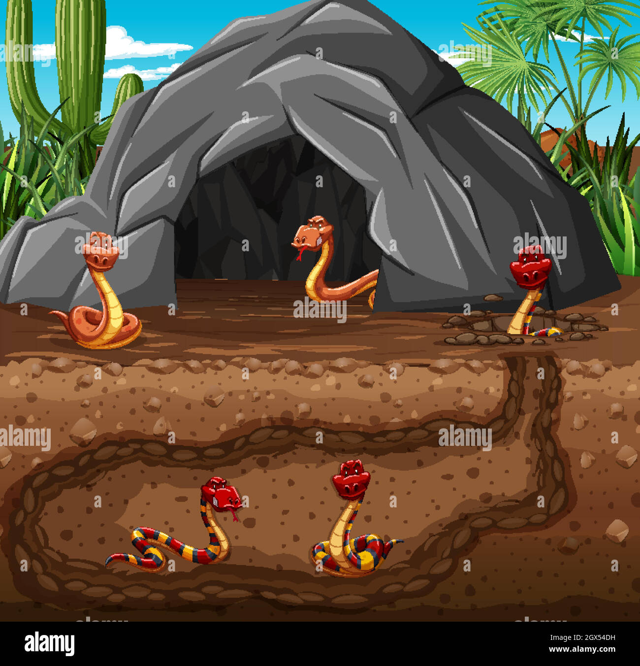 Snake burrow hole hi-res stock photography and images - Alamy