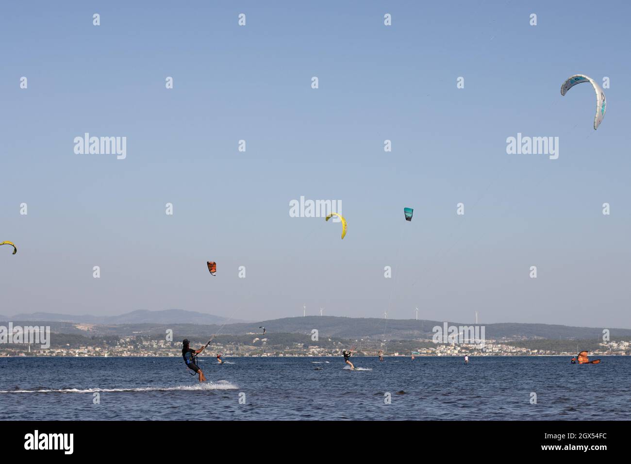 Man doing stunts in the sea Stock Photo - Alamy