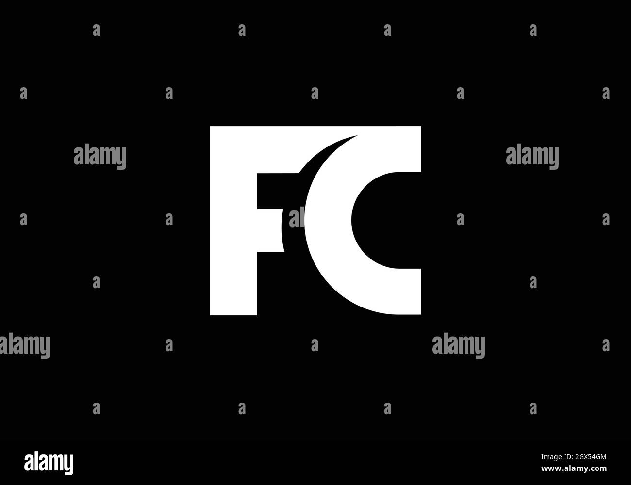 Logo design with black background Stock Vector Images - Alamy