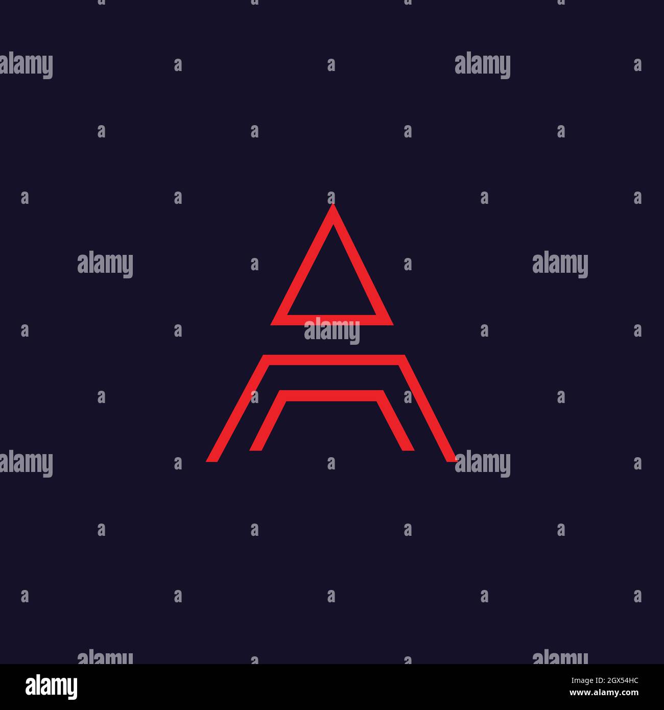 Negative space emblem logo hi-res stock photography and images - Alamy