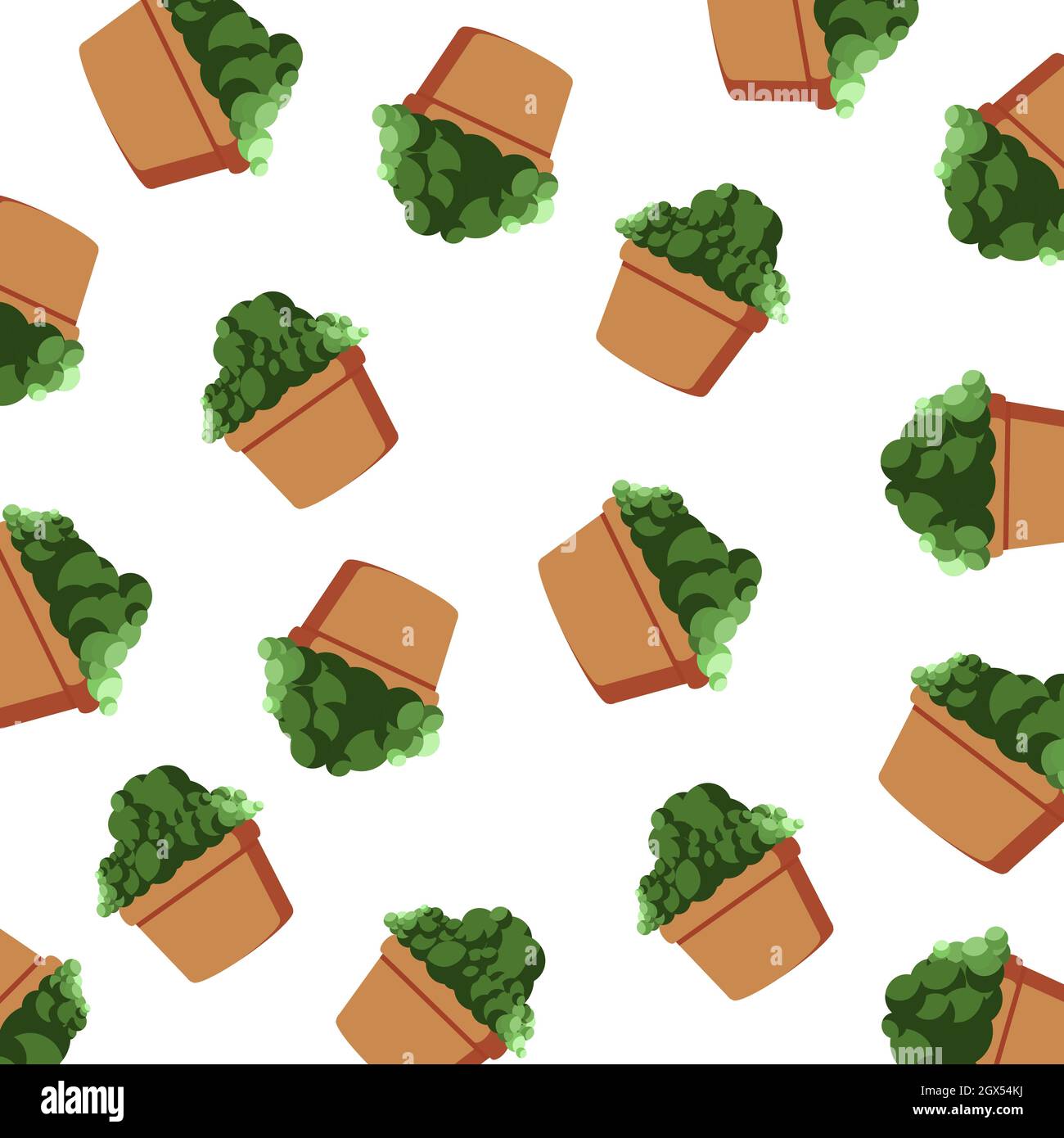 Spring plants in pots Stock Vector Images - Alamy