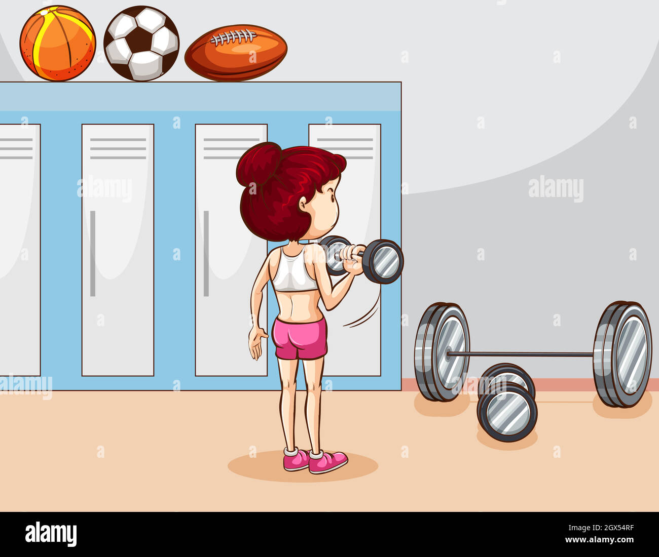 Fit active muscular bodybuilder Stock Vector Images - Alamy