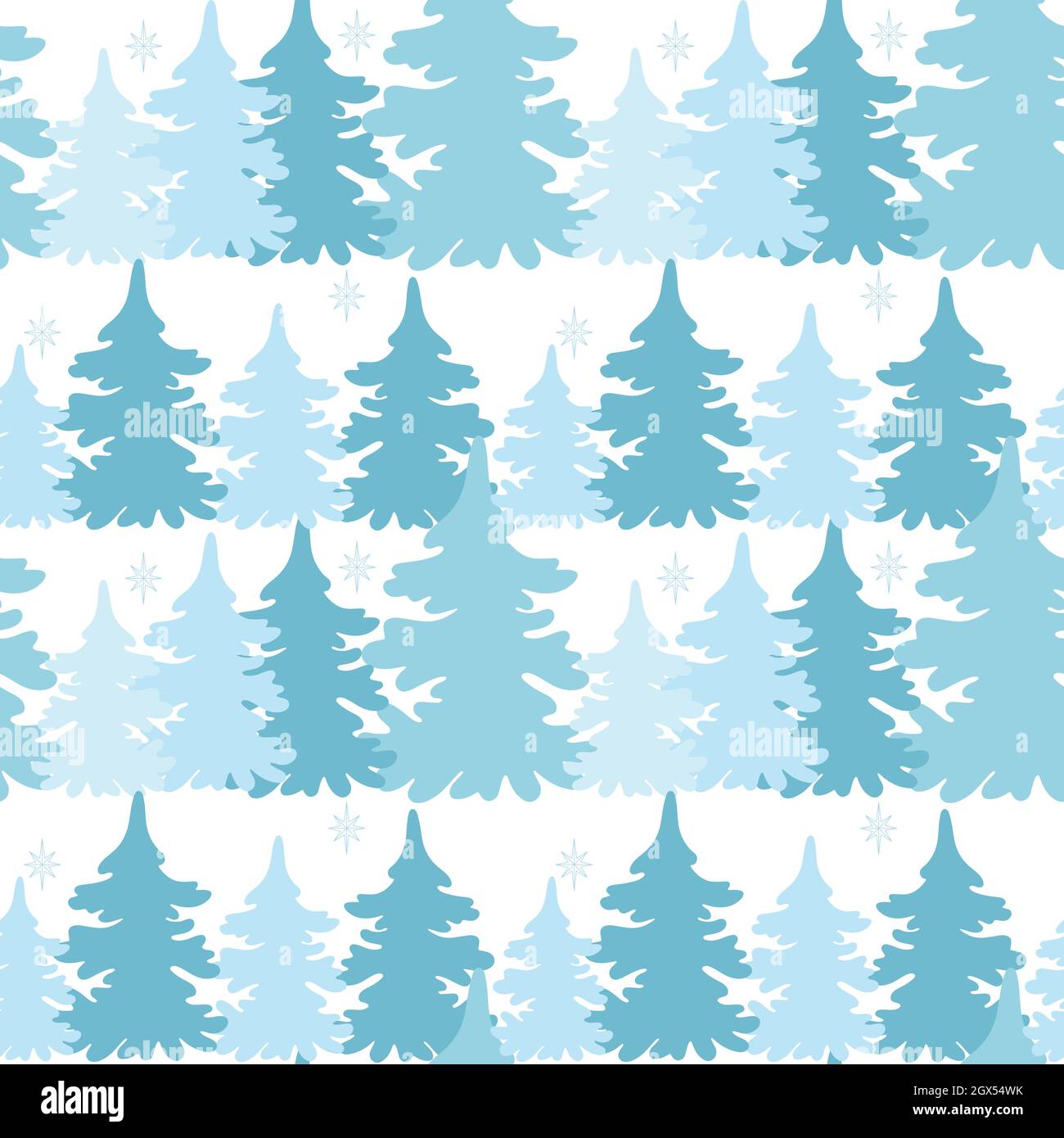 Pine forest seamless pattern, vector illustration Stock Vector Image ...