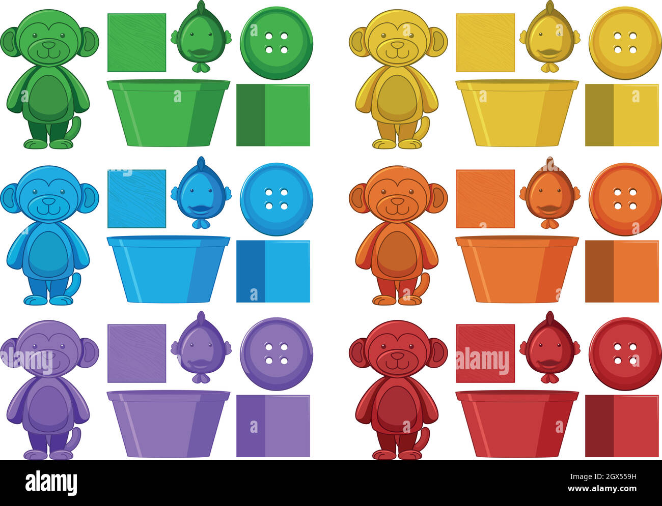 Set of colourful element Stock Vector Image & Art - Alamy