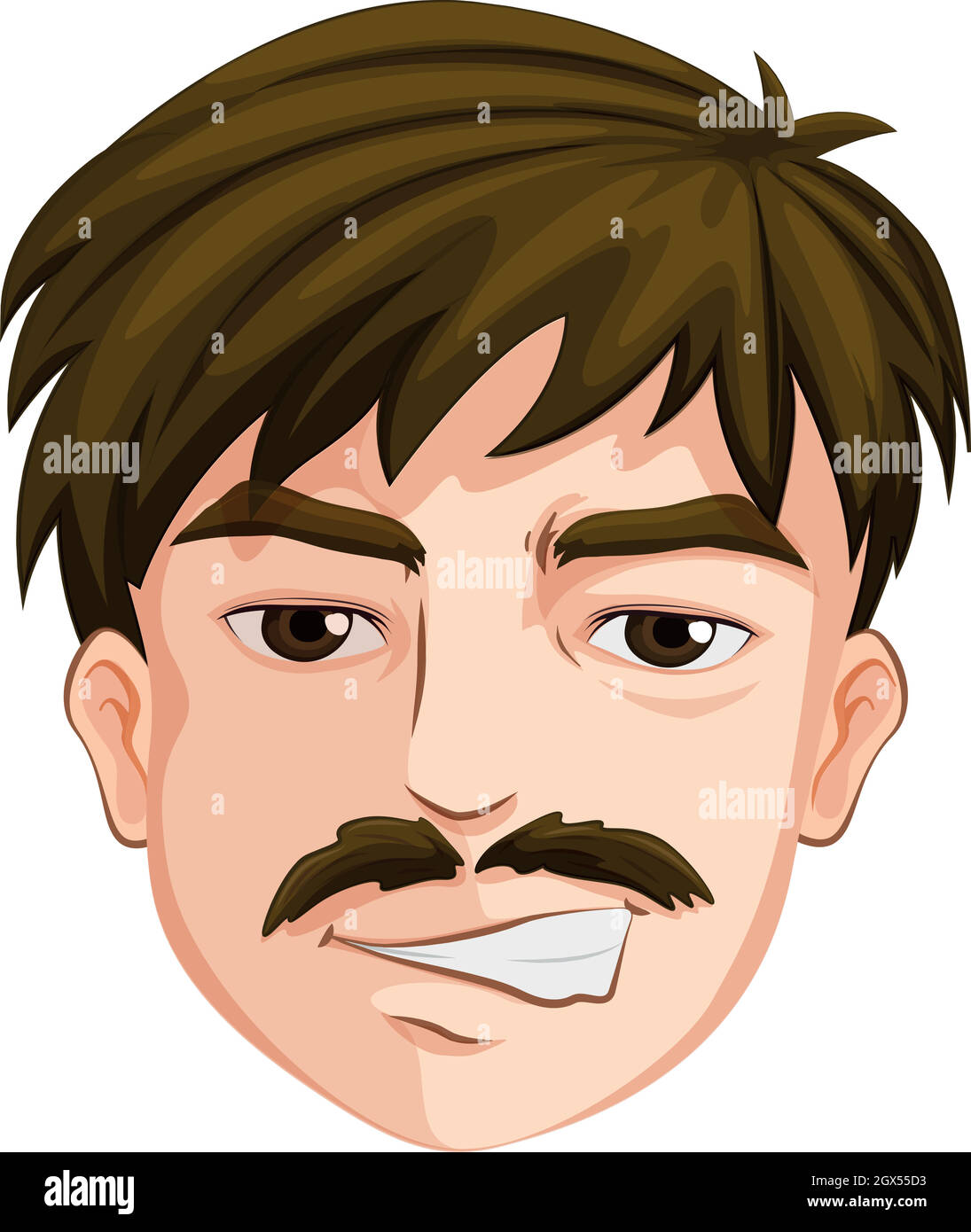 Mans head looking Stock Vector Images - Alamy