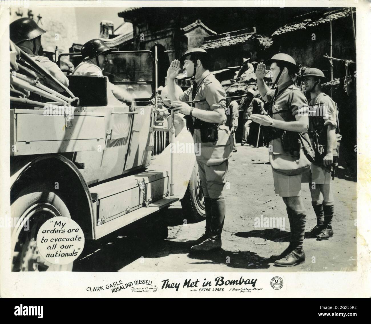 CLARK GABLE in THEY MET IN BOMBAY 1941 director CLARENCE BROWN ...