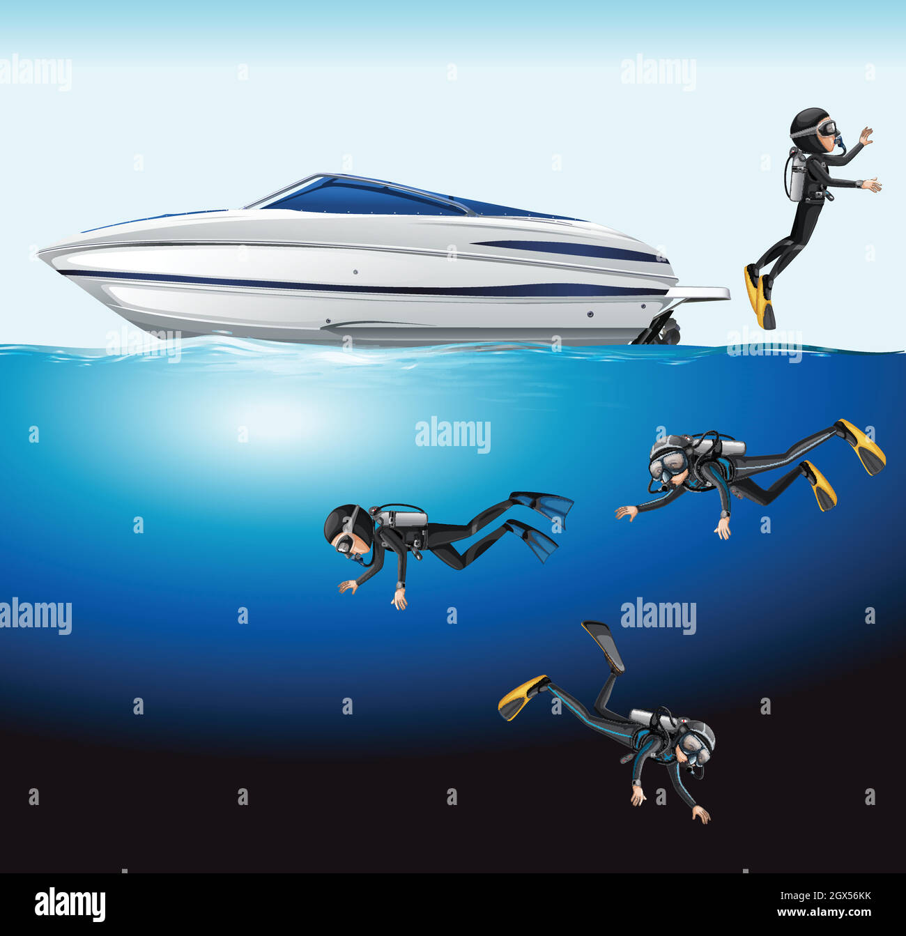 Scuba character hi-res stock photography and images - Alamy