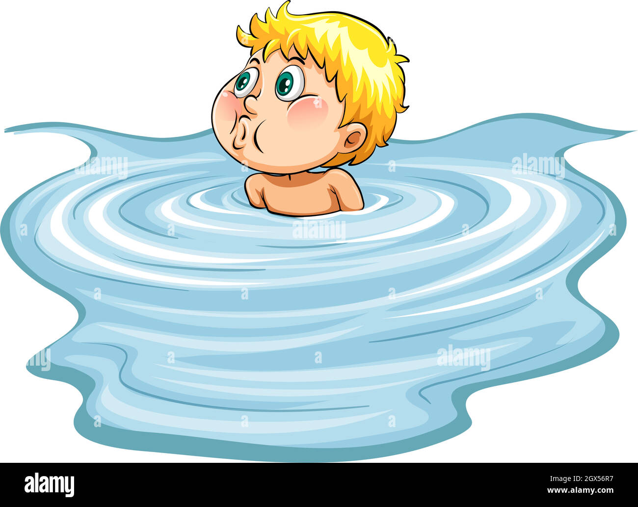 Head above the water idiom Stock Vector Image & Art - Alamy