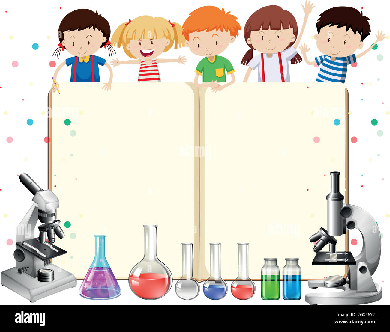 Cartoon science experiment children hi-res stock photography and images ...