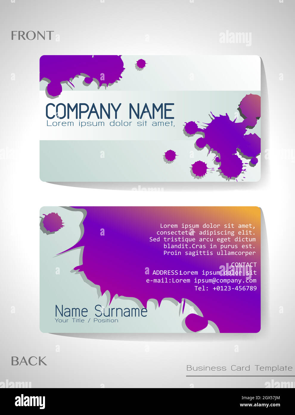 Violet card hi-res stock photography and images - Alamy