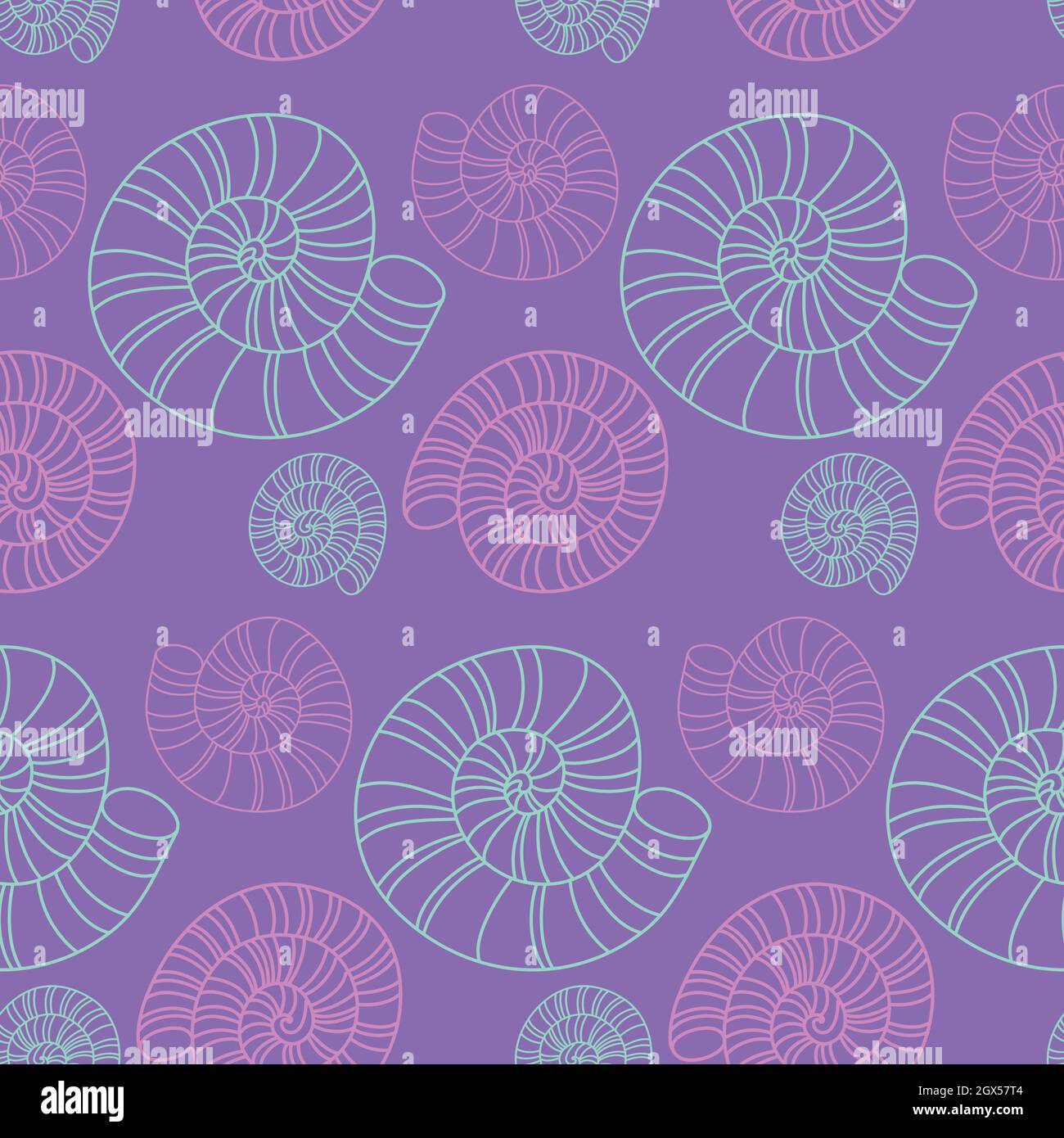 Seashell Pattern Fabric