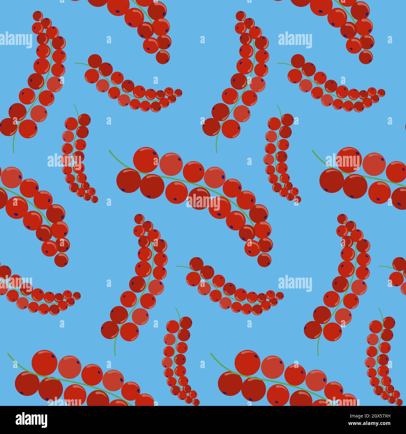 Seamless pattern berry currant on a twig. Design for fabric, textile ...