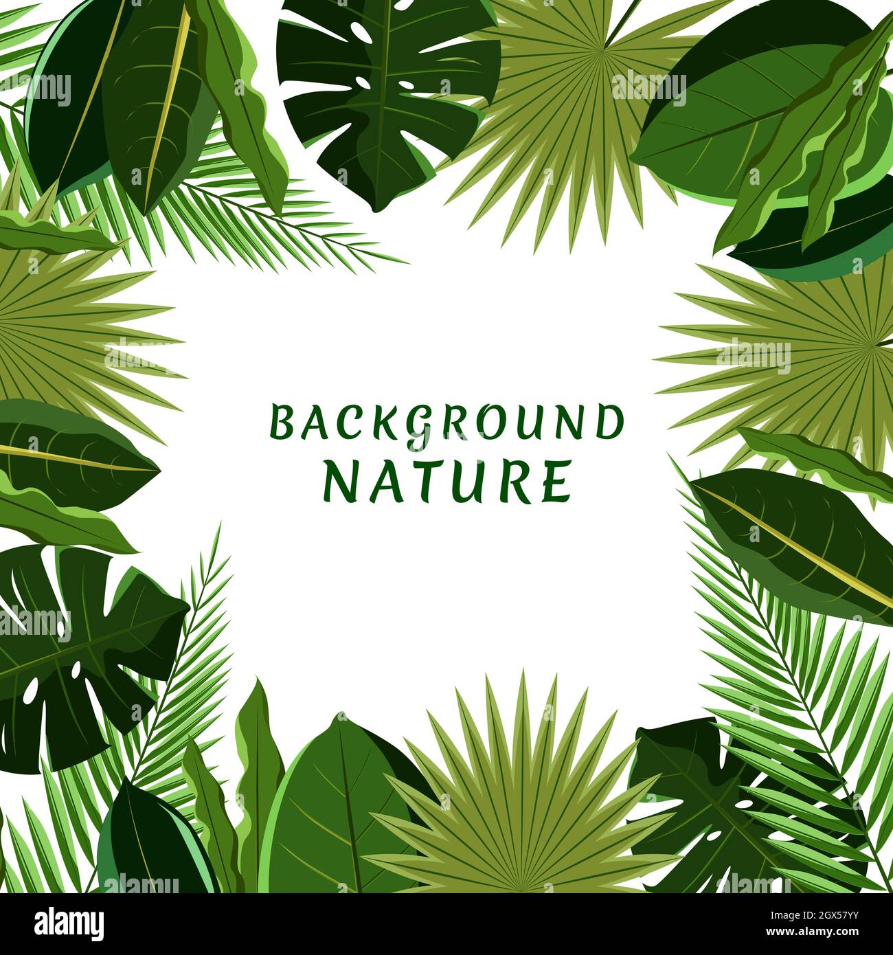 Exotic leaf theme Stock Vector Images - Alamy