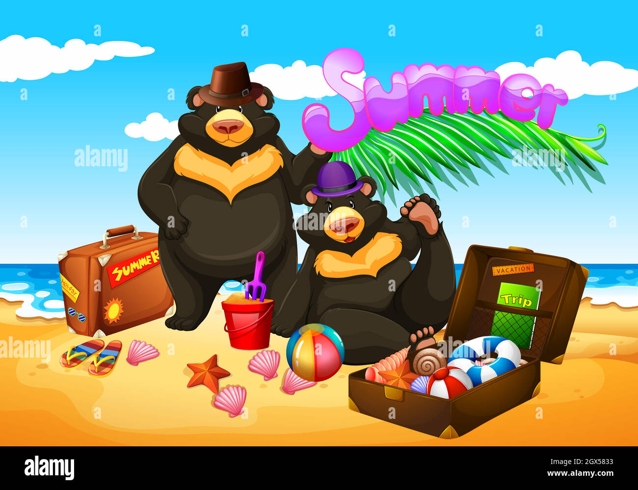 Tropical enjoy Stock Vector Images - Alamy