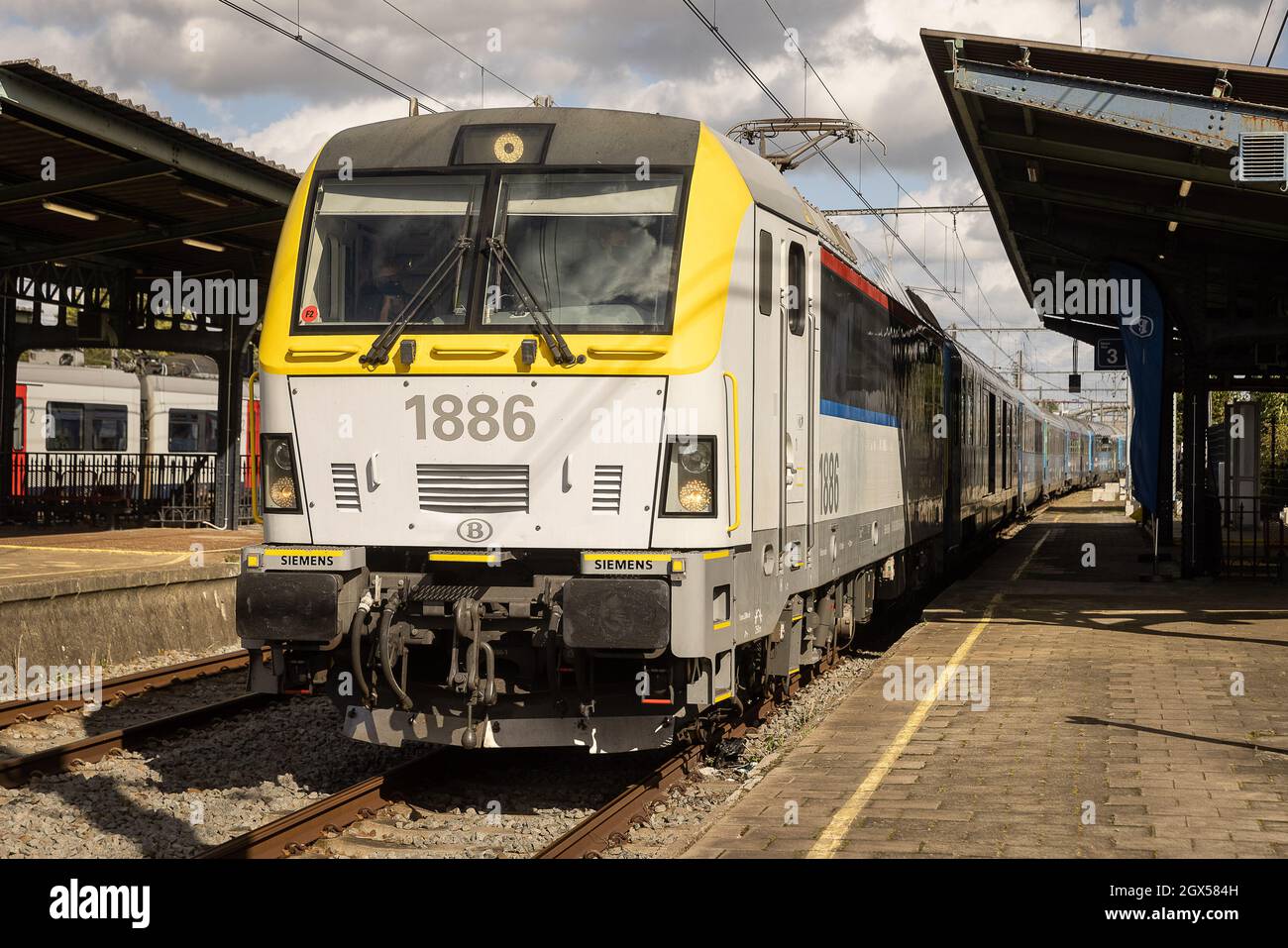 Illustration picture shows the 'Connecting Europe Express' train ...