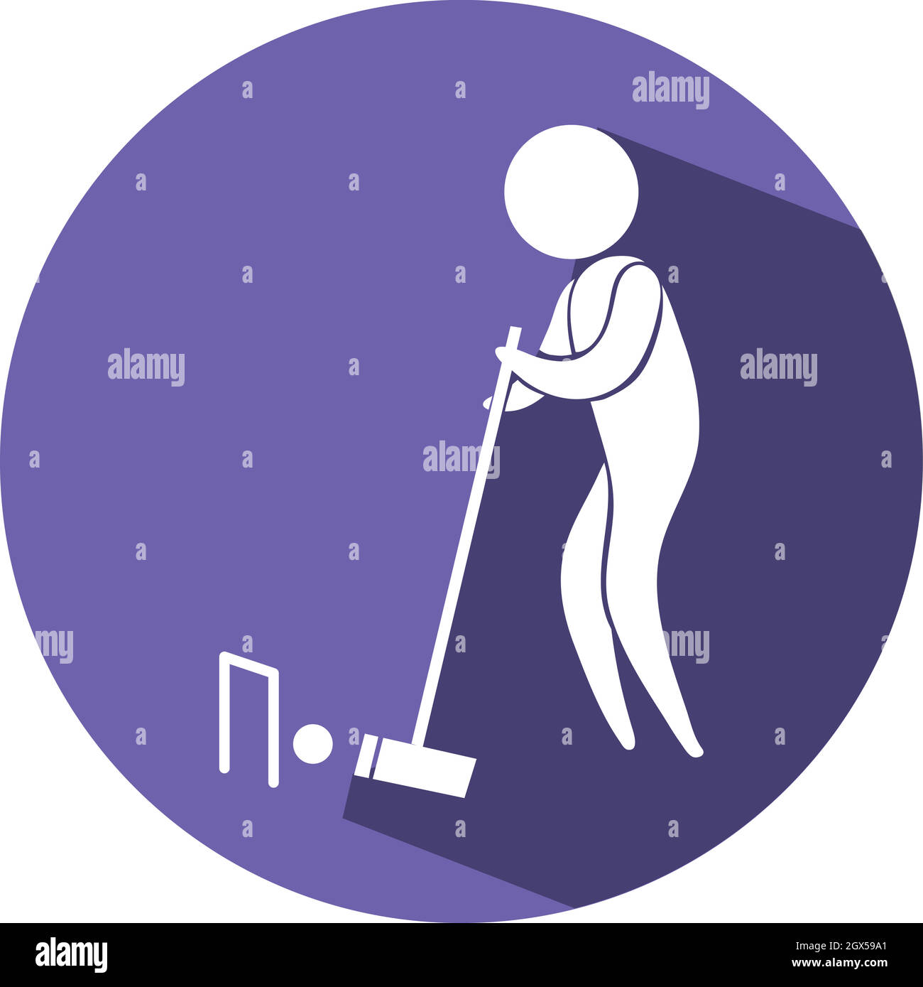 Croquet icon hi-res stock photography and images - Alamy