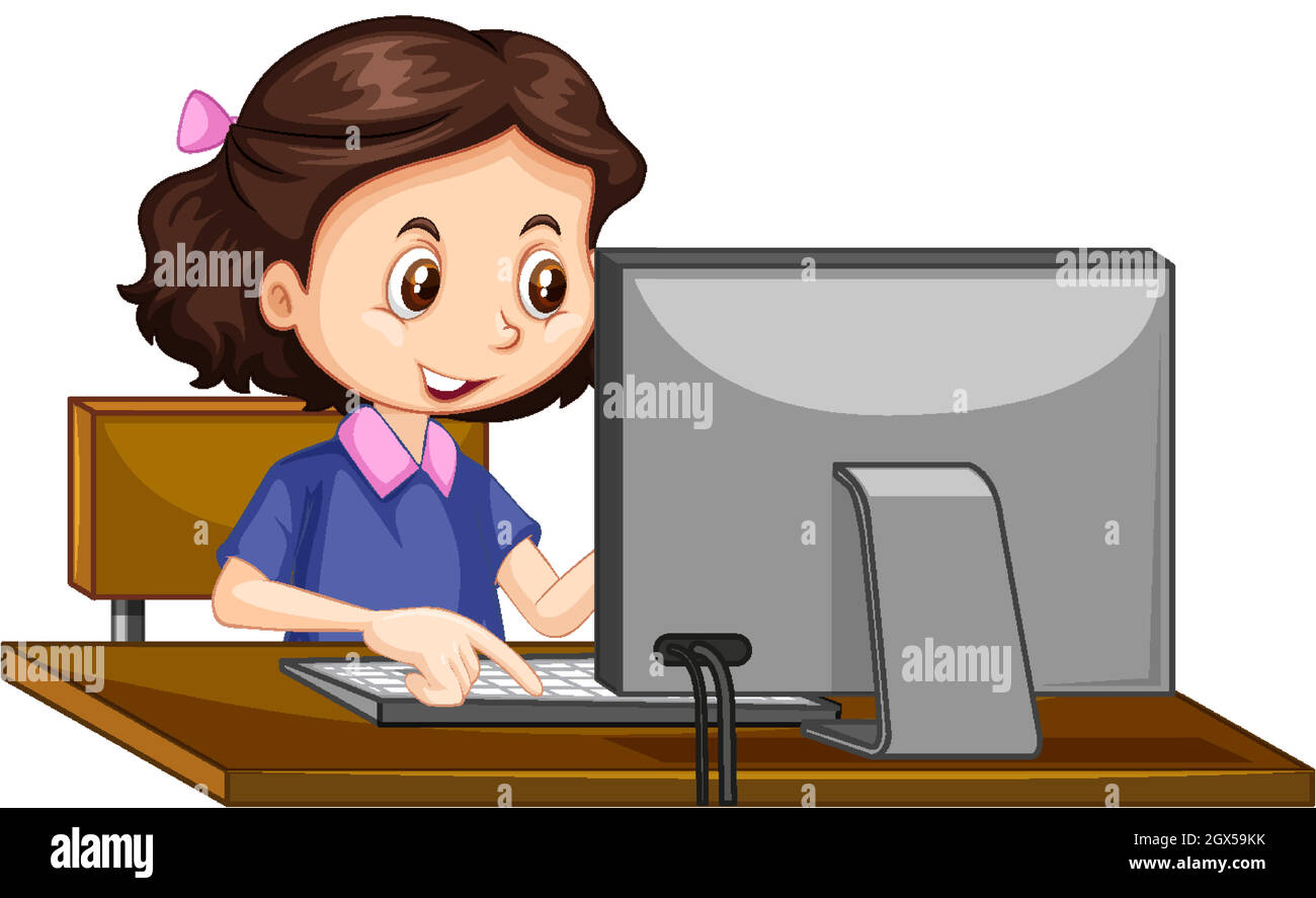 Kids computer science Stock Vector Images - Alamy
