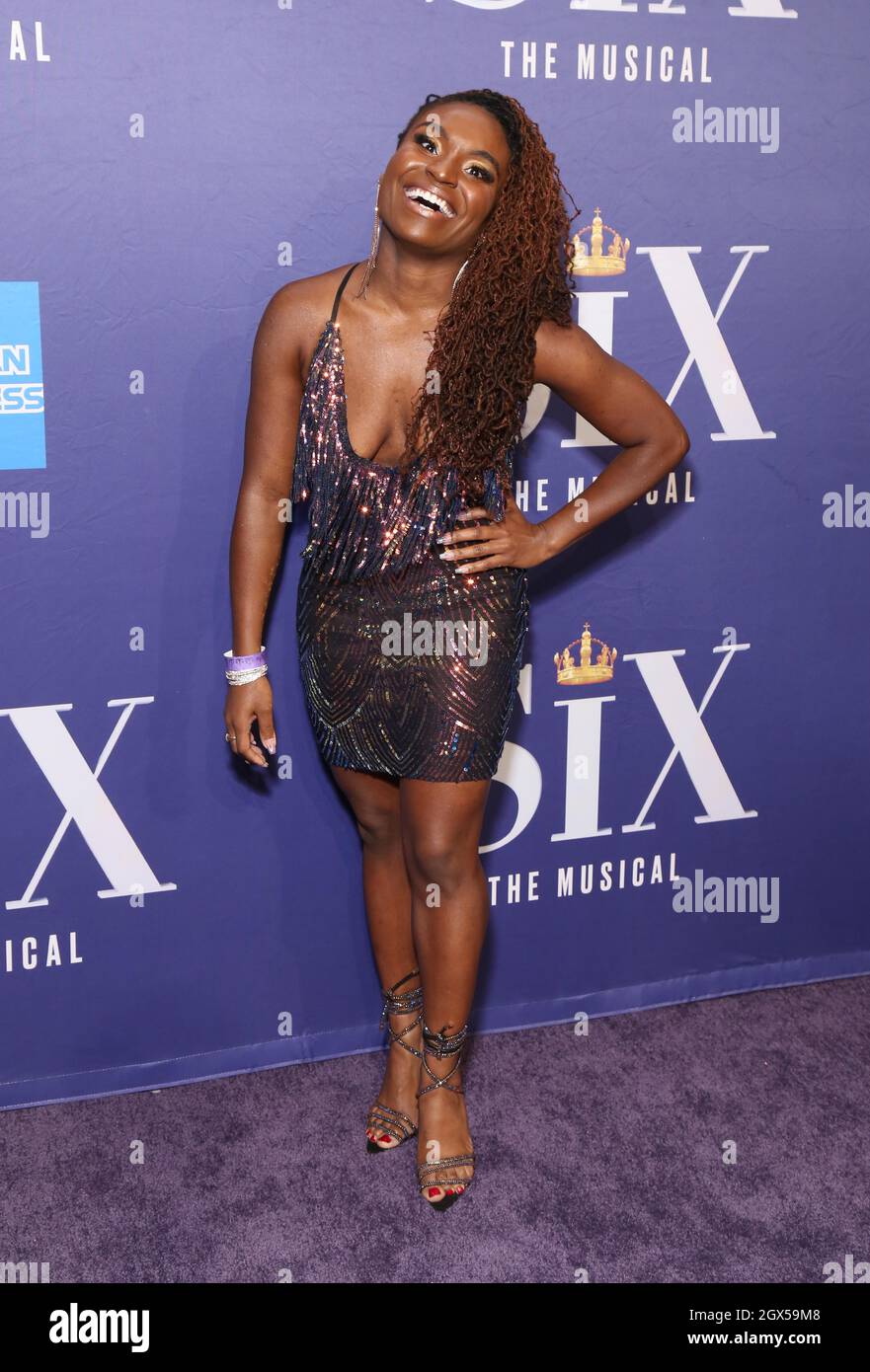 New York, NY, USA. 3rd Oct, 2021. Brittney Mack arrives at the opening ...