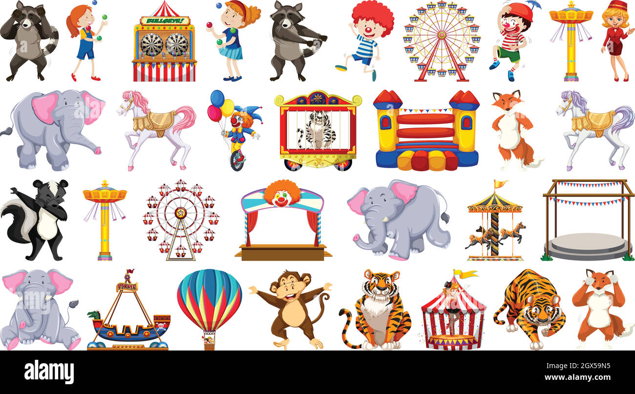 Set of circus character Stock Vector Image & Art - Alamy