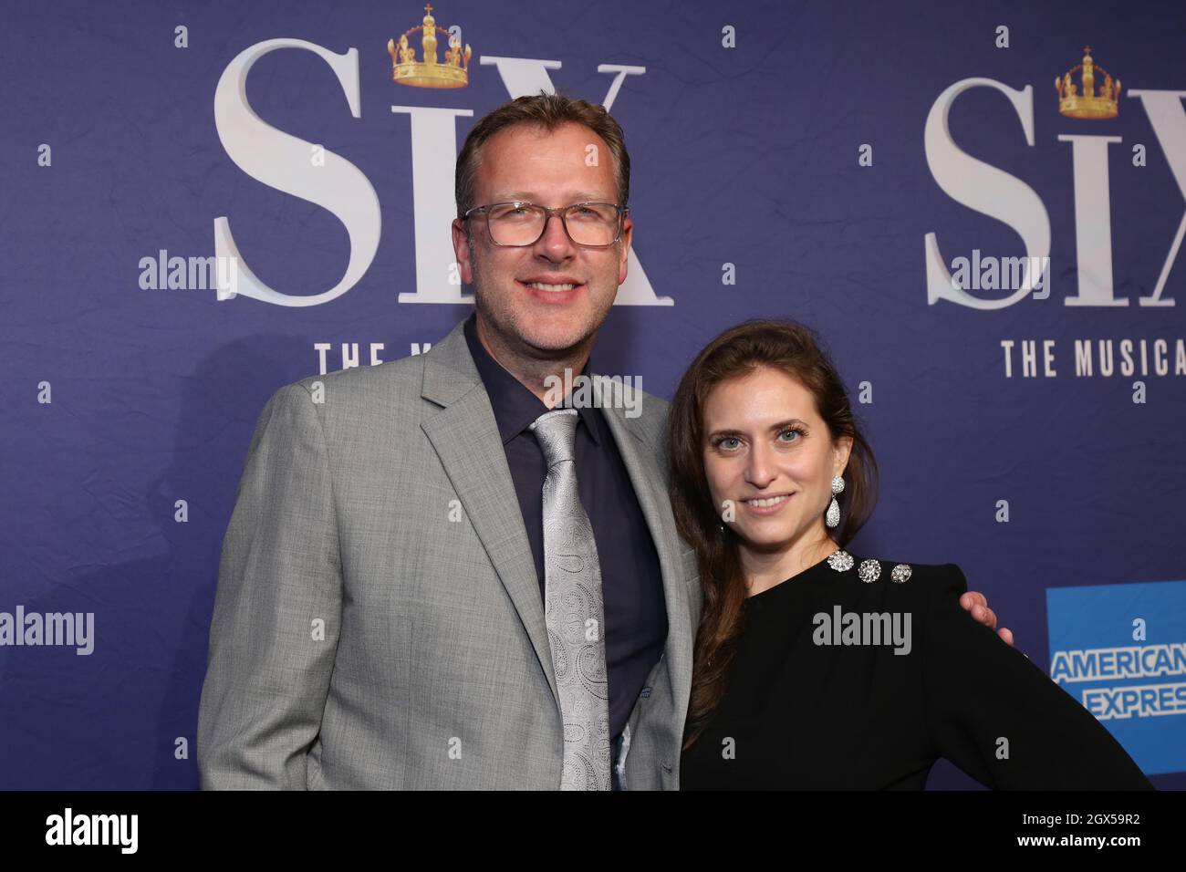 New York, NY, USA. 3rd Oct, 2021. Andy Barnes and guest arrive at the ...