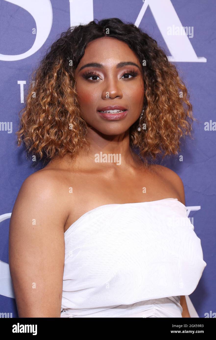 New York, NY, USA. 3rd Oct, 2021. Adrianna Hicks arrives at the opening ...