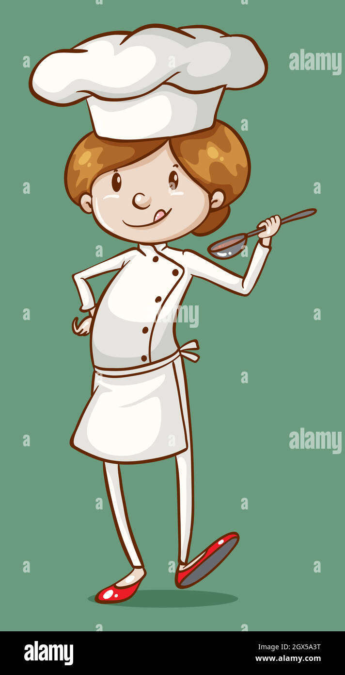 Chef in hat Stock Vector Images - Alamy