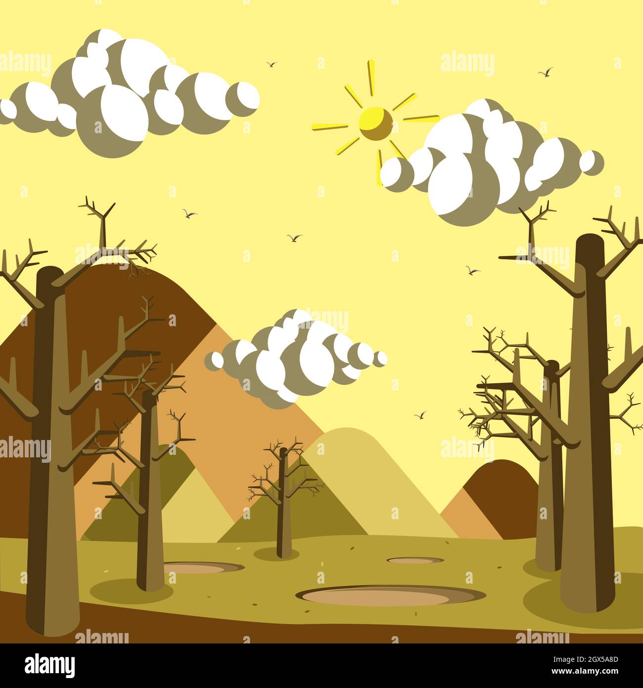 Plant sun dry Stock Vector Images - Alamy