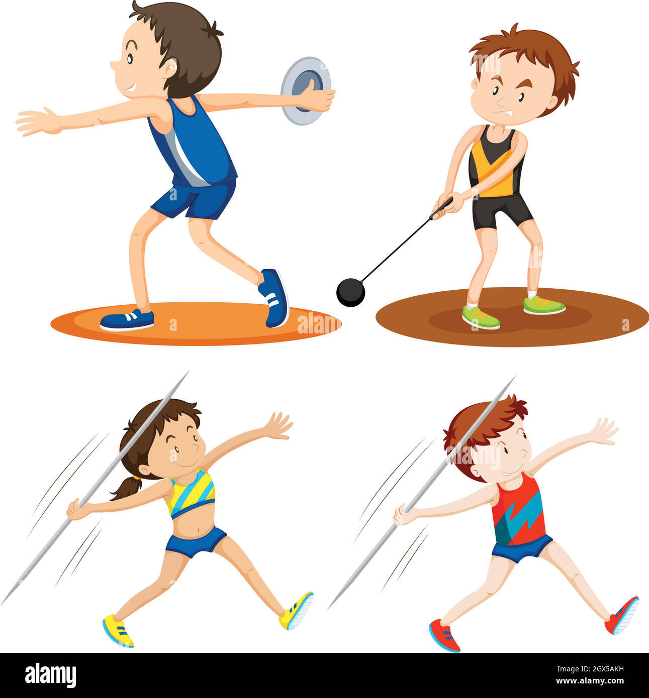 Track and field discus Stock Vector Images - Alamy
