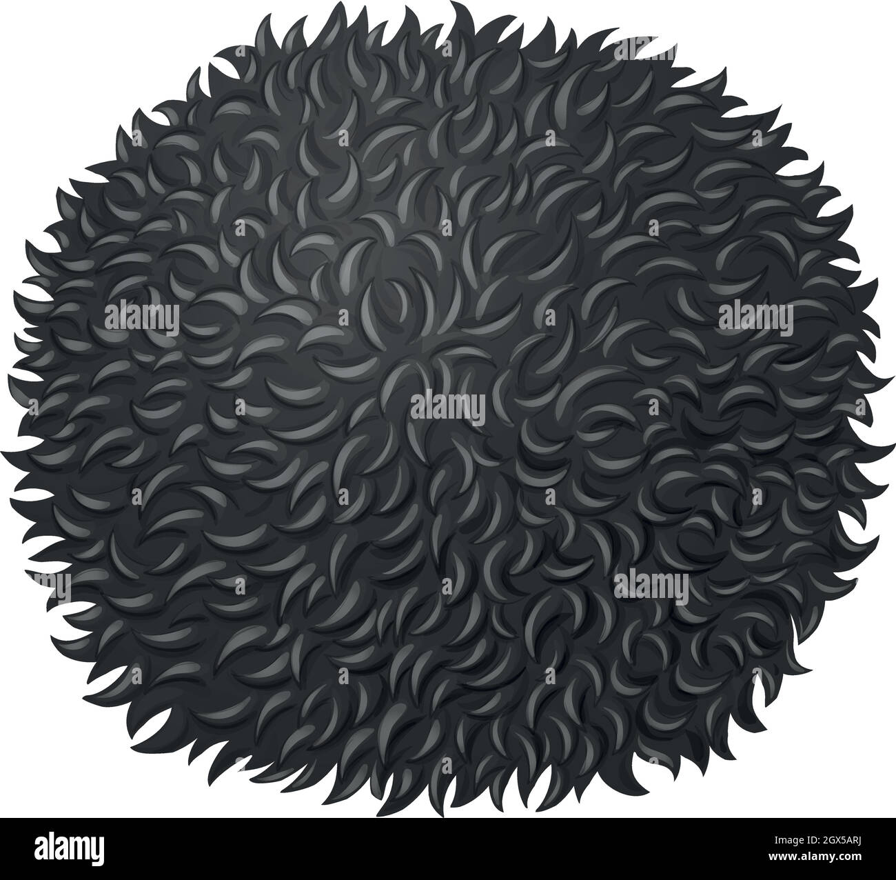 Black hairy Stock Vector Images - Alamy