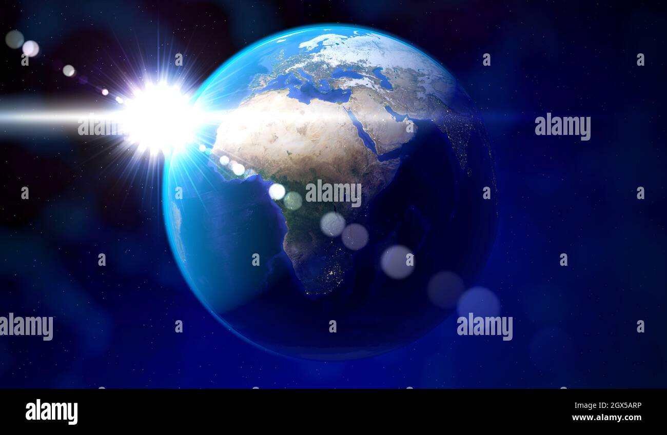 Nasa europe map continent hi-res stock photography and images - Alamy